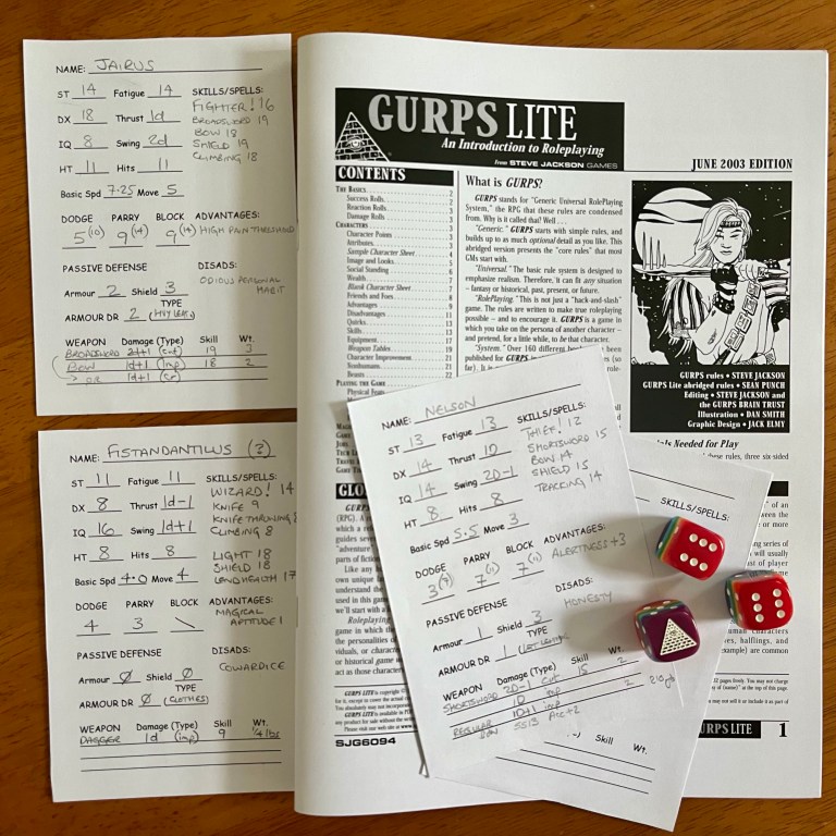 Simple Dungeon GURPS – Roleplay Rescue’s Blog