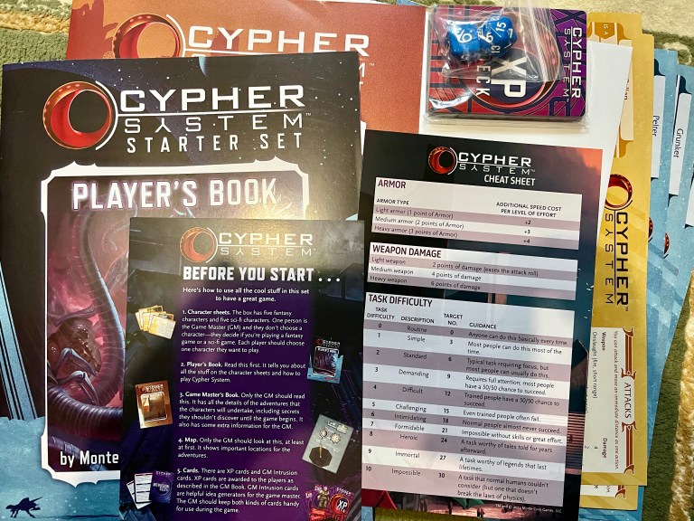 Cypher System Starter Set – Roleplay Rescue’s Blog