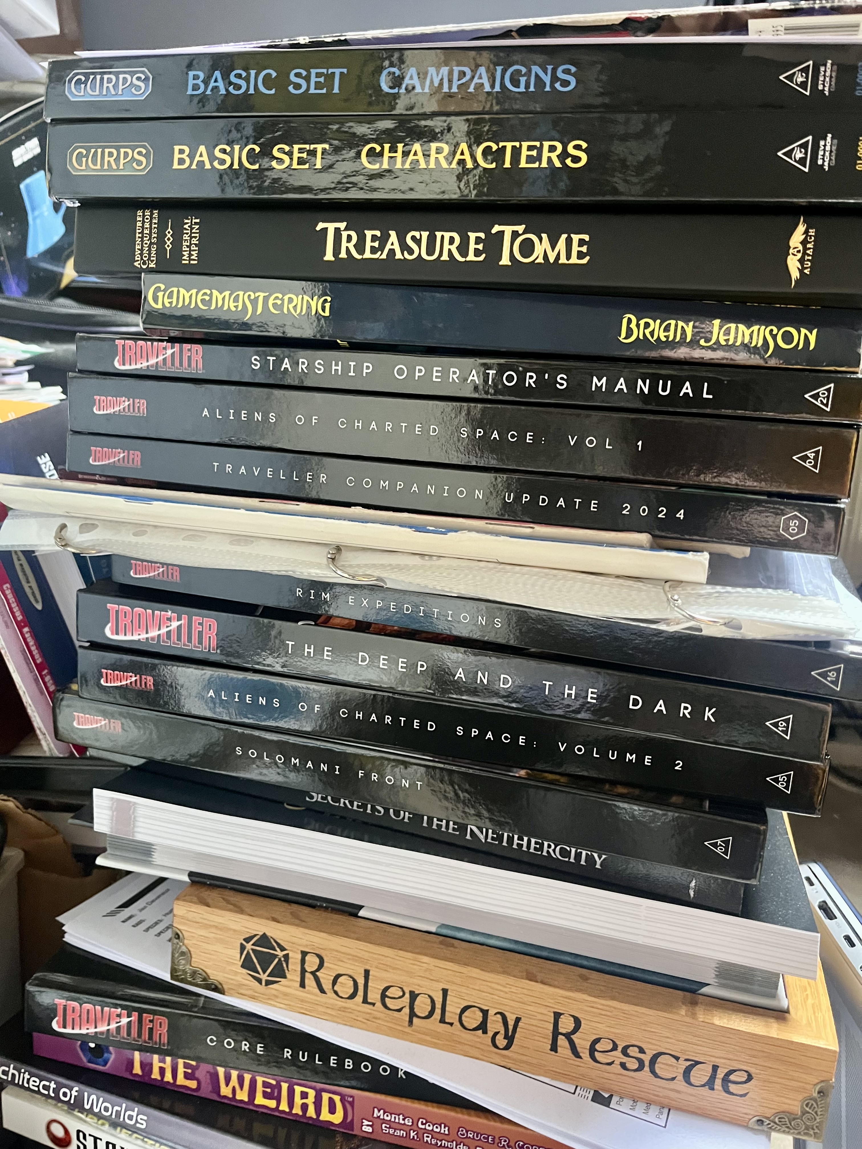 That Strange Stack of Books – Roleplay Rescue’s Blog